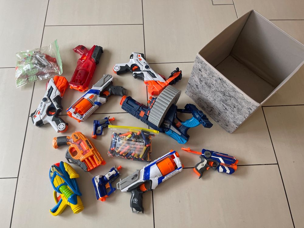 NERF Set und 4 Ikea Boxen | Kaufen auf Ricardo