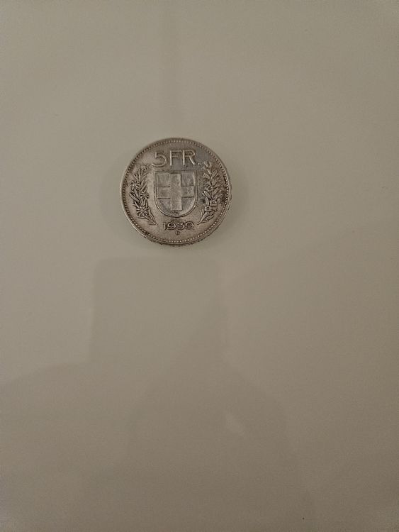 Silbermünze 5 Franken 1939 Helvetia Stehend (Gebraucht) in Brunnen für CHF 9.9 – mit Lieferung ...