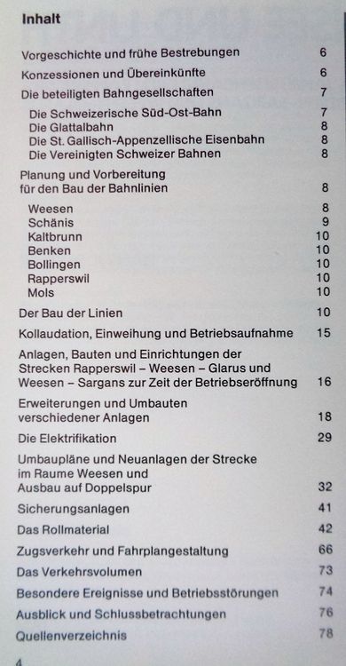 SBB an Walensee und Linth / Eisenbahn Buch 1985 ab Fr. 10.- (Gebraucht) in Bellach für CHF 10 ...