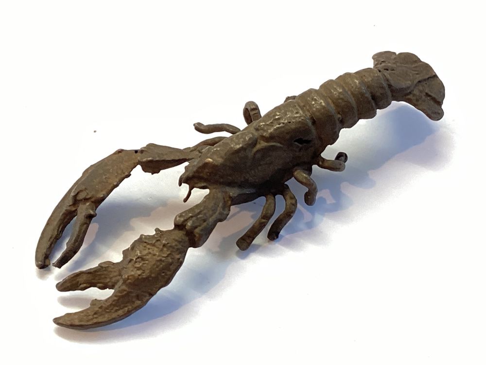 Alte Skulptur Tierfigur Krebs, Hummer , Patina, Vintage (Gebraucht) in ...