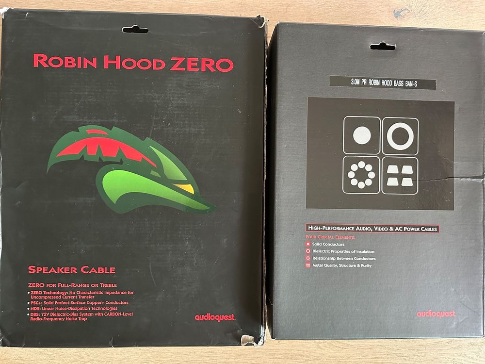 Audioquest Robin Hood Zero & Bass, Bananenstecker, 4x3m, DBS | Kaufen ...