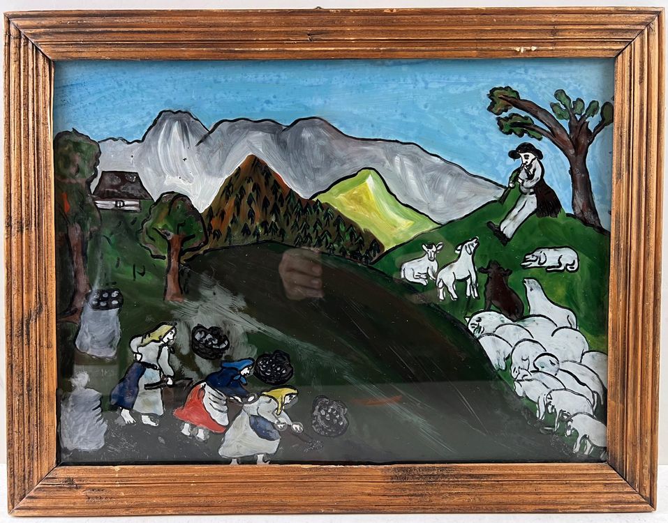 Appenzeller Landschaft Hinterglasmalerei (Gebraucht) in Neuhausen am Rheinfall für CHF 5 – mit ...