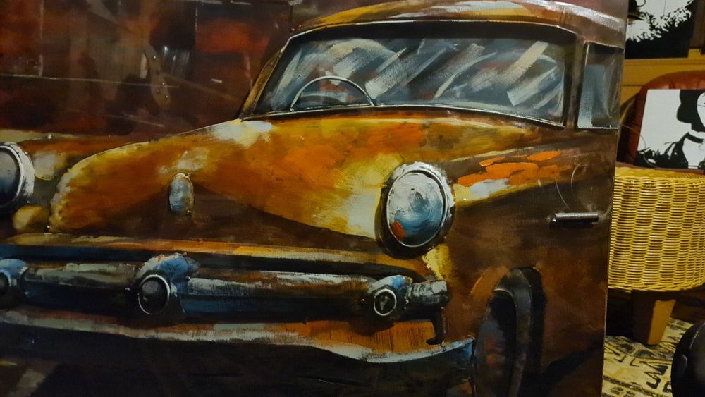 RTE 66 Grande Enseigne Déco sur métal Relief 120cm/80cm (Neu und ...