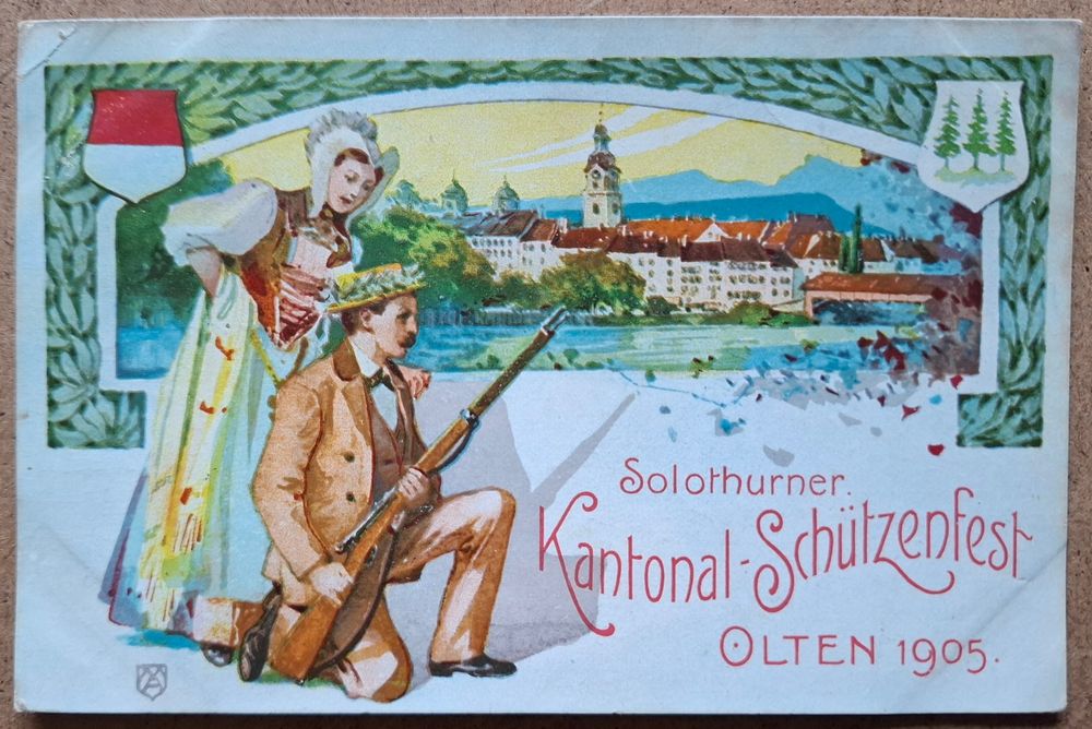 Olten «Solothurner Kantonal Schützenfest 1905» Ansicht Altst (Gebraucht) in Aarburg für CHF 5 ...