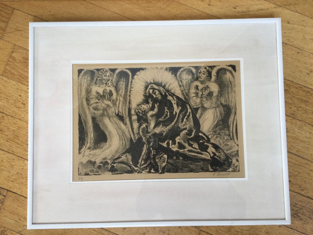 Cuno Amiet Lithografie Monogramm und Name sowie Jahrzahl 69 (Gebraucht ...
