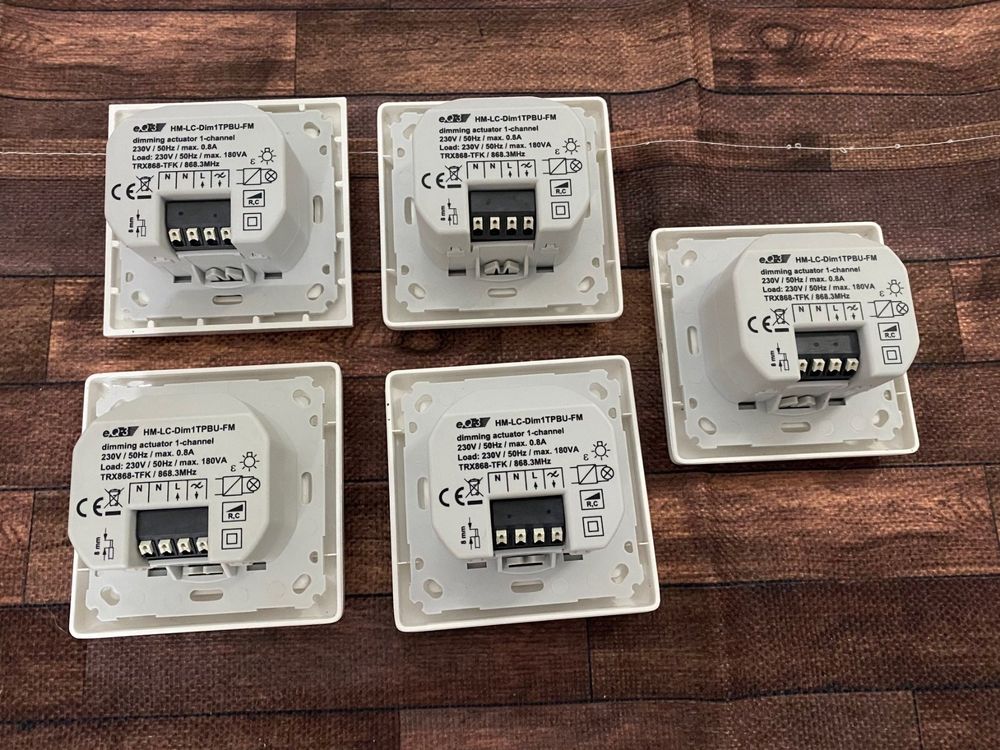 HomeMatic Funk-Dimmaktor Phasenabschnitt HM-LC-Dim1TPBU-FM (Gebraucht ...
