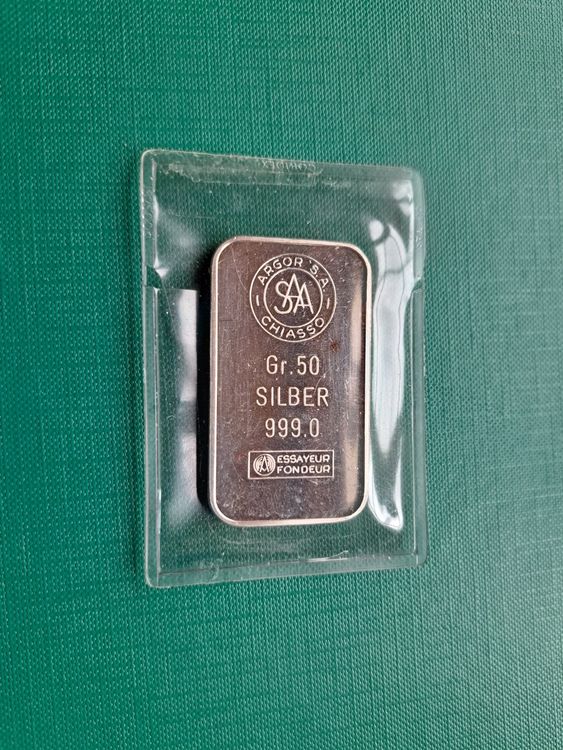 50 gr. Silberbarren Argor (Gebraucht) in Etoy für CHF 54 – mit ...