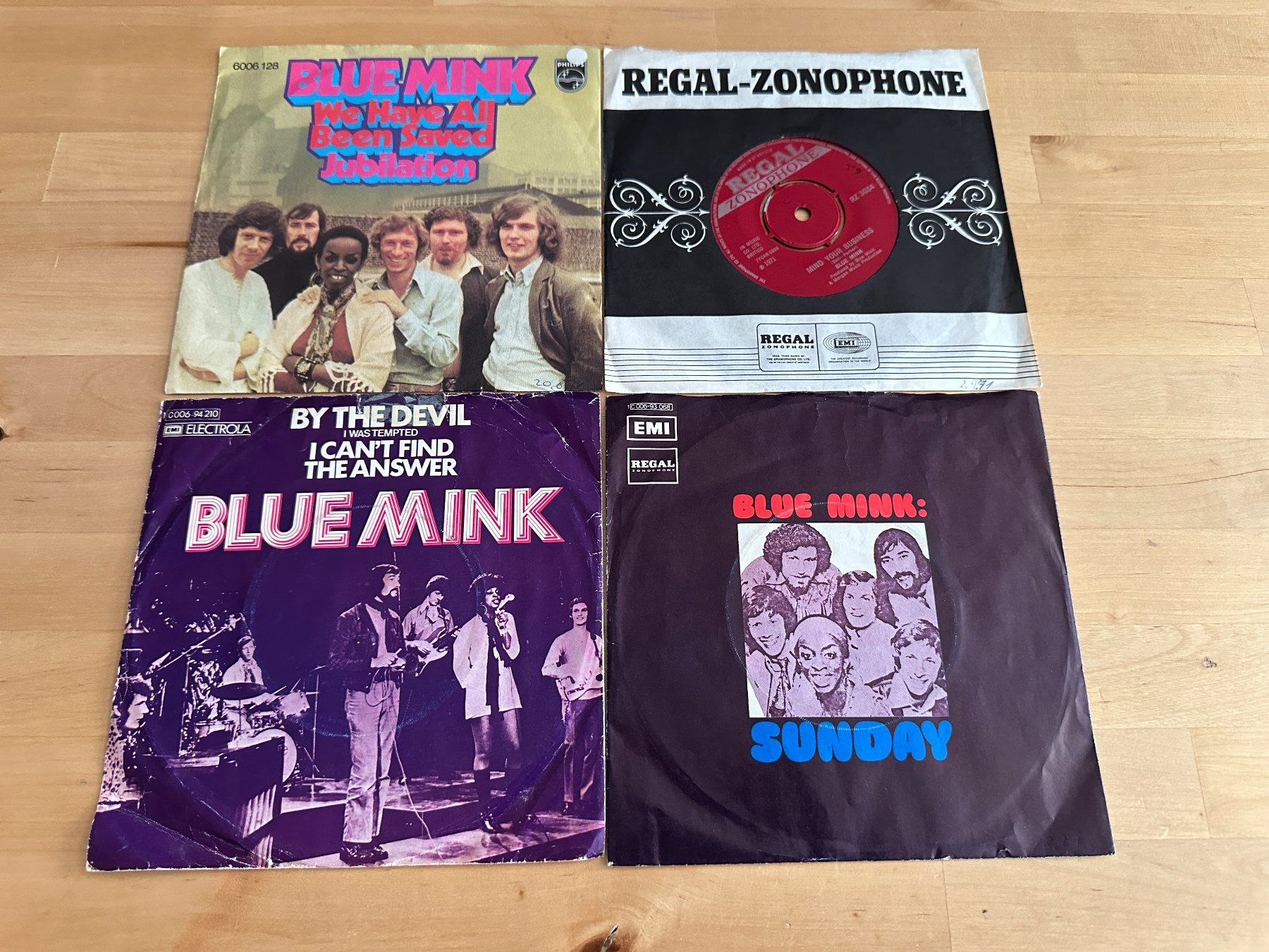 BLUE MINK tolle rare Single Sammlung Rock Pop 70's Kult Top (Gebraucht ...