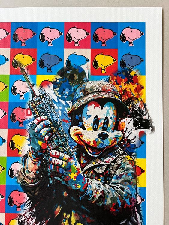 DEATH NYC « Mickey Mouse Soldier & Snoopy » 22/100 (Neu (gemäss ...