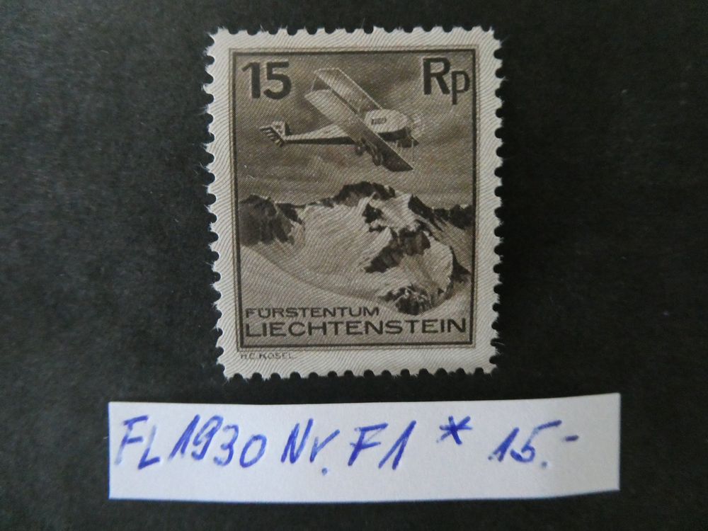 FL 1930 Nr. F1 ungestempelt (Gebraucht) in Lausen für CHF 2.5 – mit Lieferung auf Ricardo kaufen