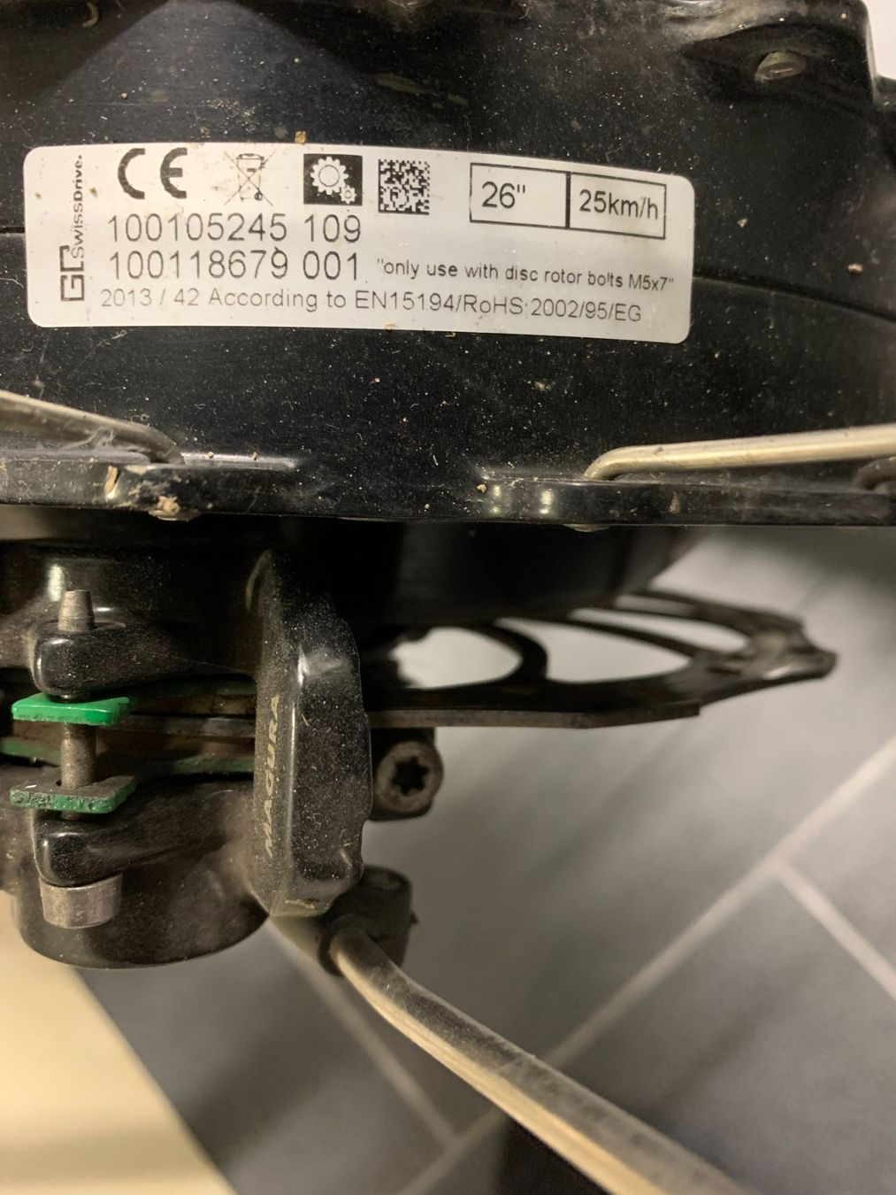 Stöckli ET 1 E-Bike, original Hinterrad mit Nabenmotor (Gebraucht) in ...