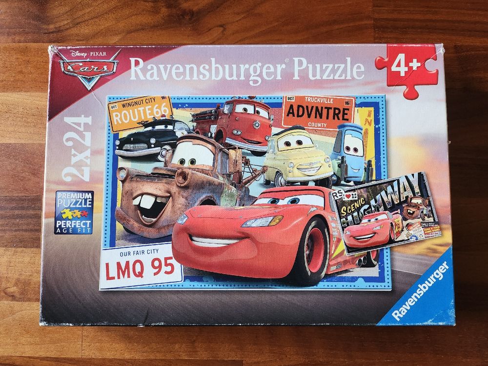 Ravensburger Puzzle Disney Cars 2x24 Teile, ab 4+, komplett (Gebraucht ...