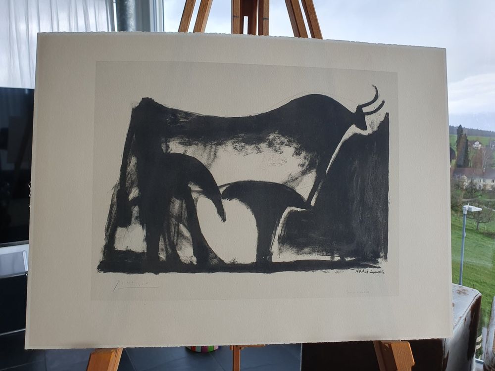 Pablo Picasso, der Schwarze Stier 1947 (Gebraucht) in Häutligen für CHF ...