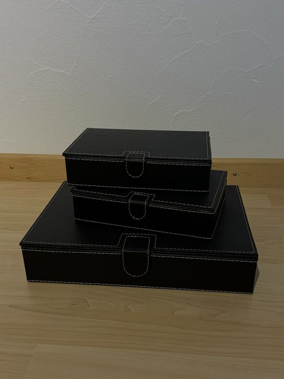 IKEA RISSLA Box File, Set von 3 Aufbewahrungsboxen (Neu (gemäss ...