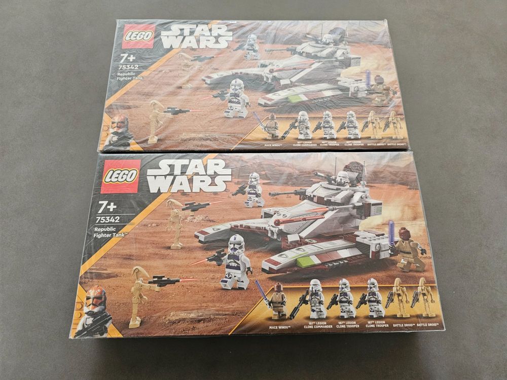 2 x Lego Star Wars Republic Fighter Tank (75342) neu | Kaufen auf Ricardo