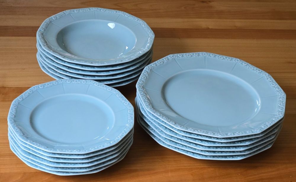 18er Set neue Teller Rosenthal Maria Pale Mint NEU! (Neu (gemäss ...