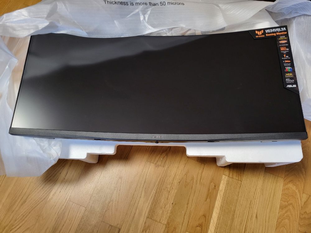 Ultra-Wide Curved ASUS TUF Gaming Monitor 34 Zoll 180Hz (Neu und ...