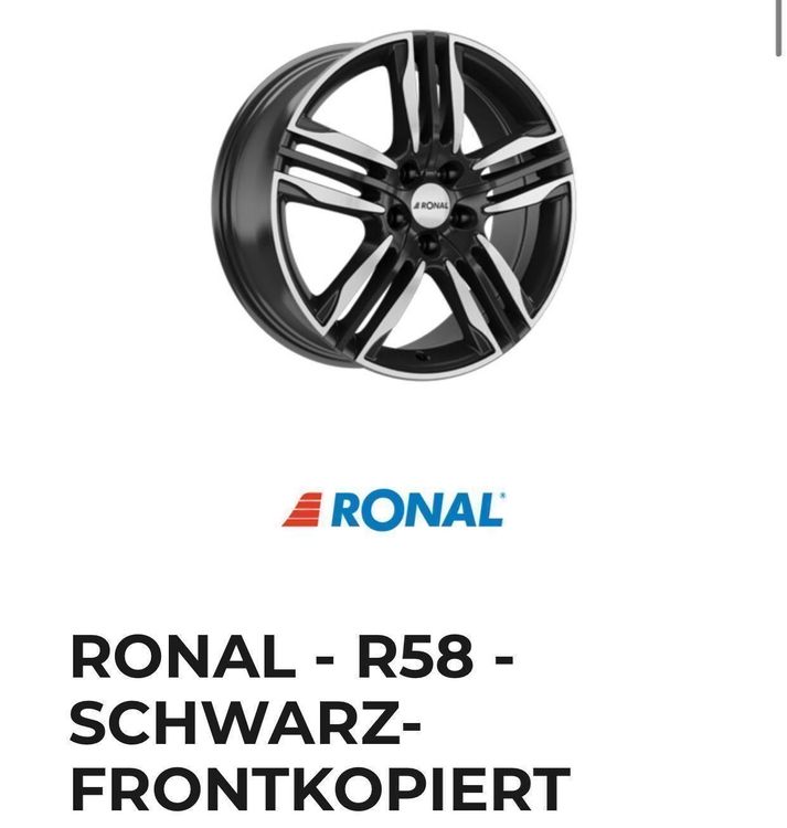 Felgen 20 Zoll Alu Ronal R58 (Gebraucht) in Zumikon für CHF 690 – nur ...