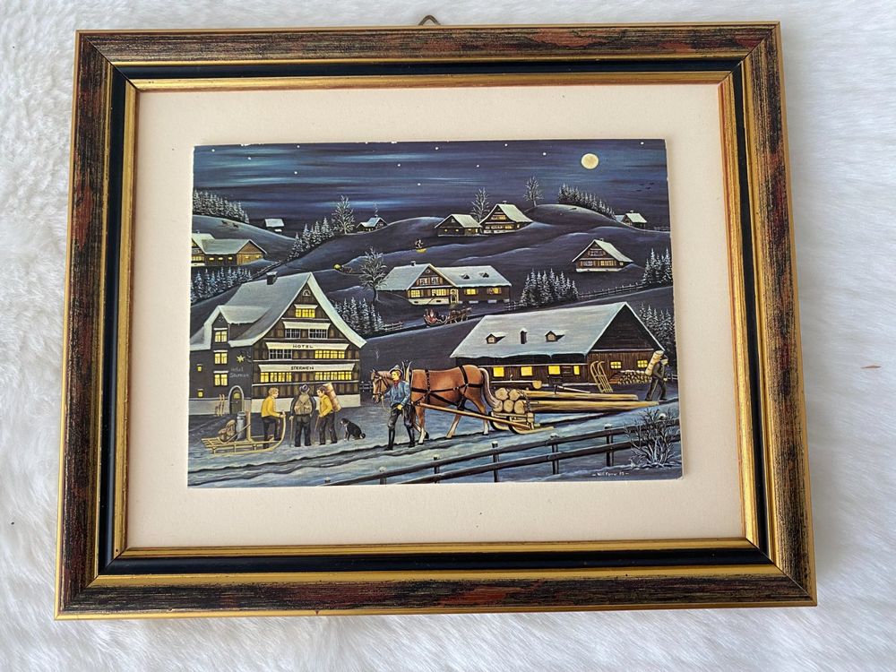 Bild Appenzeller Bauernmalerei - Kunstdruck | Kaufen auf Ricardo