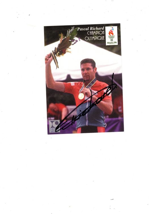 Olympia Olympiade ATLANTA 1996 PASCAL RICHARD Autogramme (Neu (gemäss Beschreibung)) in Widnau ...