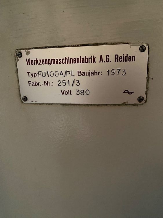 Fräsmaschine REIDEN FU100 | Kaufen auf Ricardo