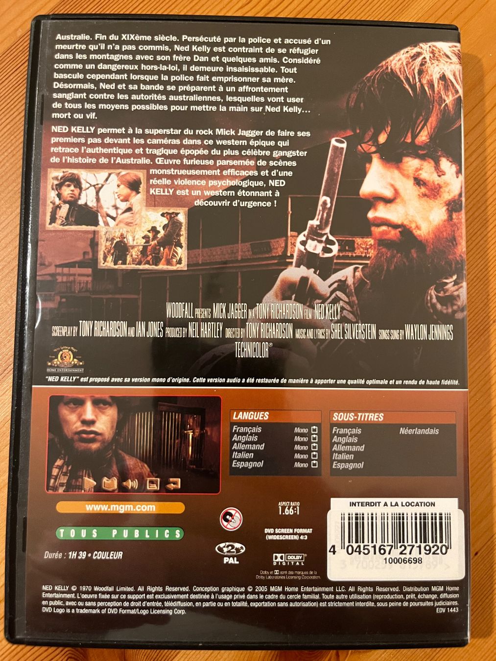 NED KELLY - TONY RICHARDSON - MICK JAGGER (Gebraucht) in Lausanne für ...