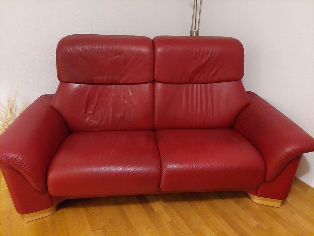 Stressless 2er Ledersofa (Gebraucht) in Teufenthal AG für CHF 5 – nur Abholung auf Ricardo kaufen
