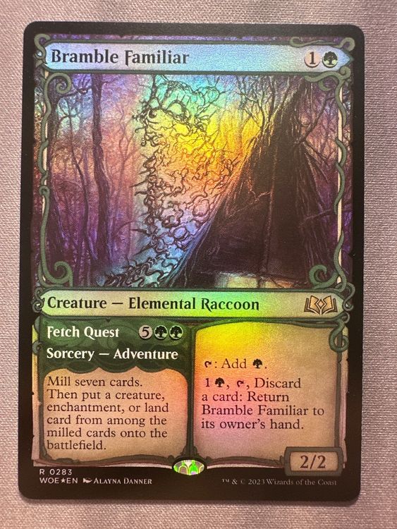 Bramble Familiar FOIL Variant 0283 Wilds of Eldraine (Neuf (Voir description)) à Windlach pour ...