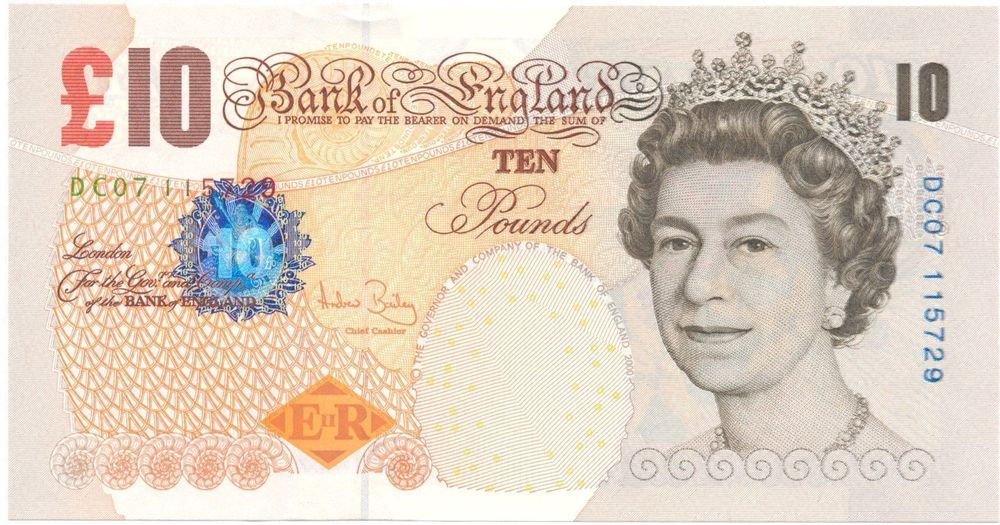 England Grossbritannien 10 Pounds P389c Queen Elizabeth II | Kaufen auf ...