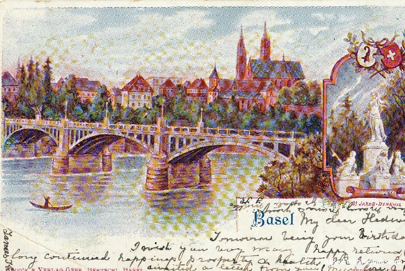 Basel - St. Jakob Denkmal Litho + 1898 | Kaufen auf Ricardo