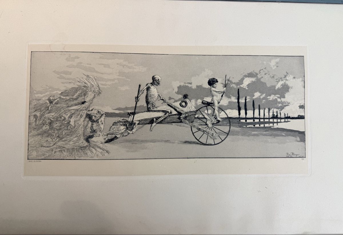 Max Klinger, Liebe, Tod und Jenseits, Radierung, 1881 (Gebraucht) in ...