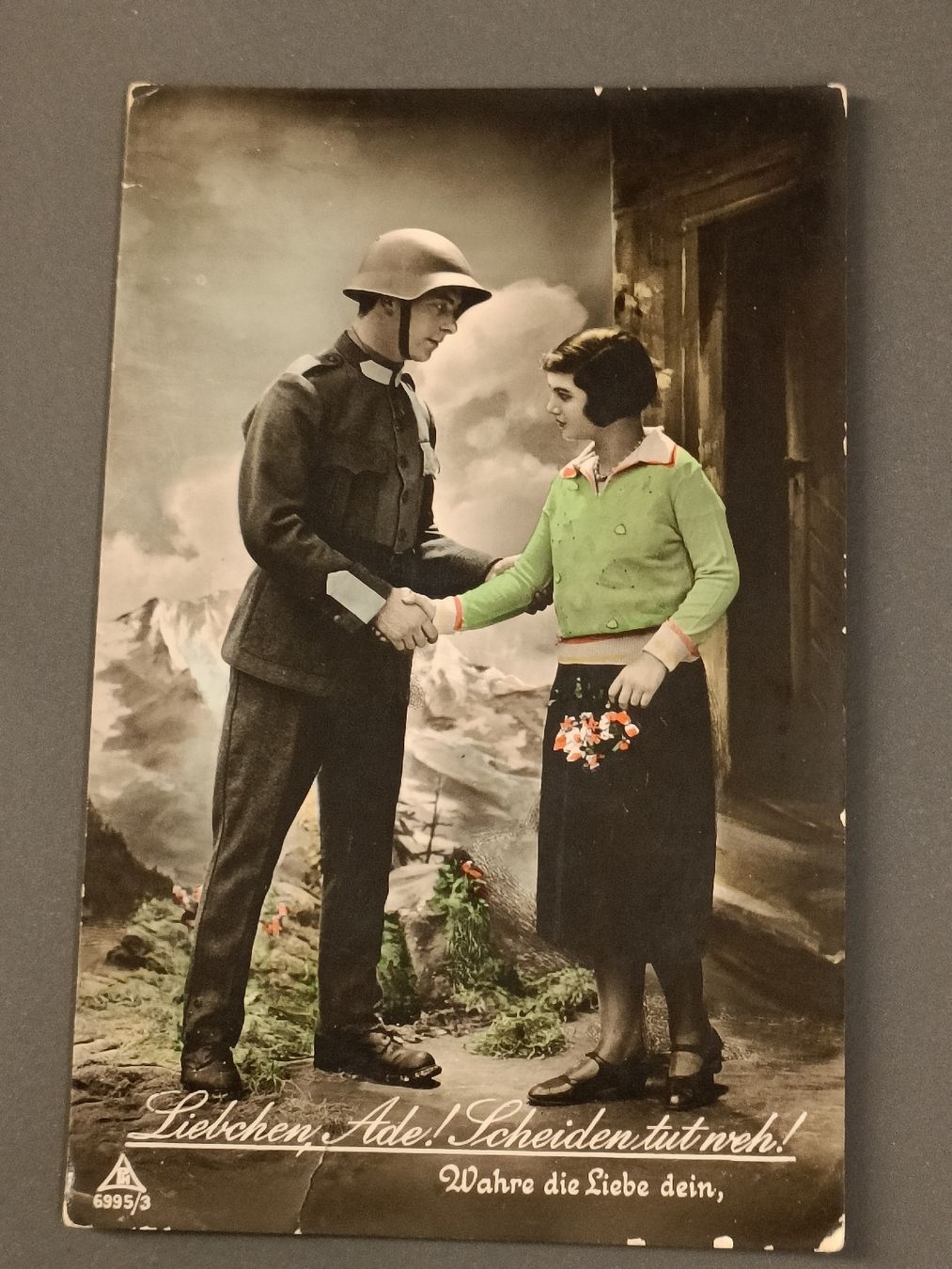 Alte Militär Photo Karte / Liebchen Ade! Scheiden tut weh! (Gebraucht ...