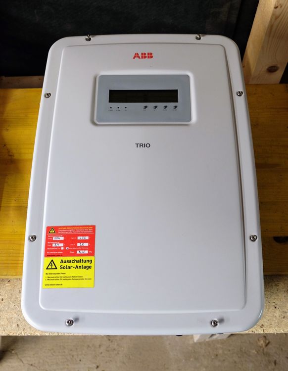 Solar Inverter mit Garantie ABB TRIO-7.5-TL-OUTD-S-400;5Y (Gebraucht) in Hütten für CHF 100 ...