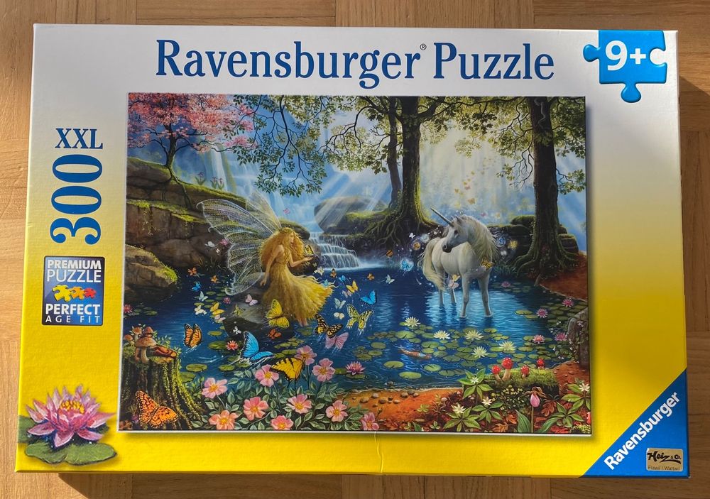 Ravensburger Puzzle 300 Elfe Einhorn Schmetterlinge (Gebraucht) in ...