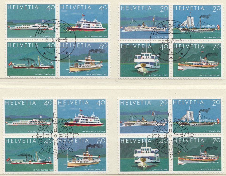 LEMANEX-Block mit 4 verschiedenen Stempeln, s. Text (Gebraucht) in ...