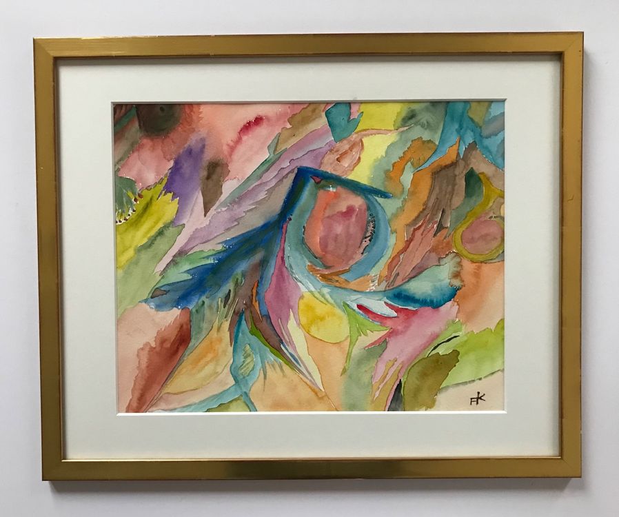 Très joli tableau aquarelle signé FK (Gebraucht) in Penthaz für CHF 100 – mit Lieferung auf ...