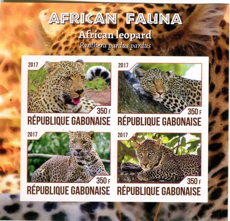 Block "Leopard". Gabun (Neu und originalverpackt) in Basel für CHF 2 – mit Lieferung auf Ricardo ...