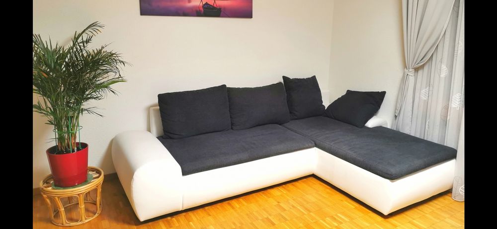 Ecksofa mit Schlaffunktion und Stauraum (Gebraucht) in Gerlafingen für CHF 1 – nur Abholung auf ...