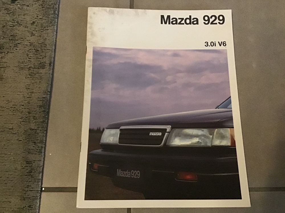 Mazda 929 3.0i V6 Verkaufsprospekt 20 Seiten Februar 1990 (Gebraucht) in Scherzingen für CHF 5 ...