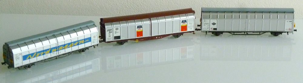 ROCO SET 3 wagons Hbbi* européens (Neu (gemäss Beschreibung)) in ...