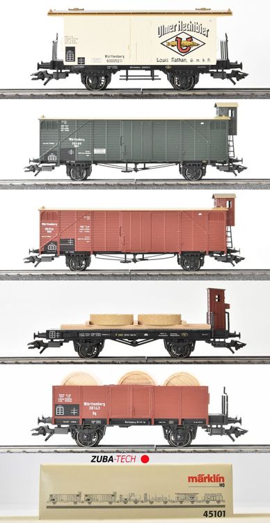 Märklin 45101Güterwagen-Set Geislinger Steige H0 WS mit OVP (Gebraucht ...