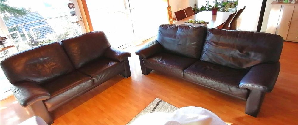 Leder Polstergruppe 2er und 3er Sessel | Kaufen auf Ricardo