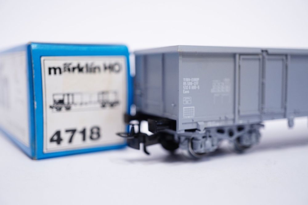3å Märklin 4718 SBB EAOS Hochbordwagen grau | Acheter sur Ricardo