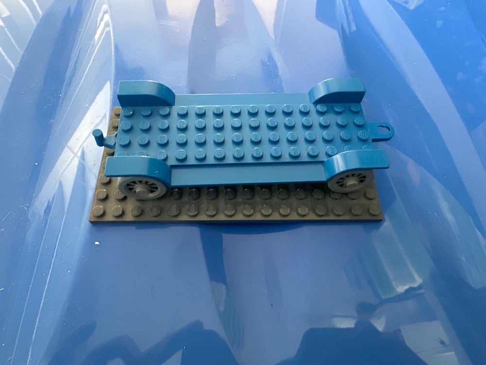 LEGO Fabuland blue Car Chassis 14 x 6 Old ref x612 / Set 137 (Gebraucht ...