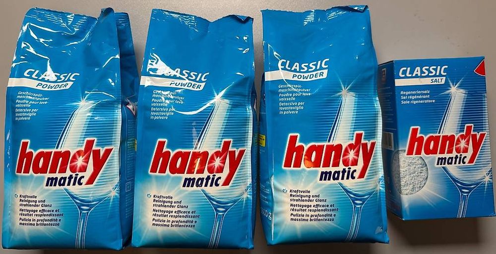 Pulver Geschirrspülmaschine und Regeneriersalz ungeöffnet (Gebraucht ...