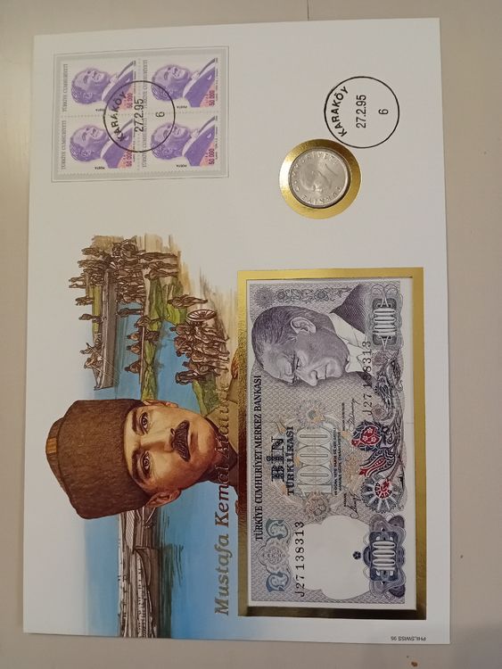 Banknotenbrief mit Münze-Turkei (Neu und originalverpackt) in Muralto für CHF 6.35 – mit ...
