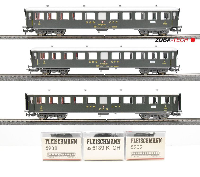Fleischmann 3x Stahlwagen SBB, H0 WS mit OVP (Neu (gemäss Beschreibung)) in St. Gallen für CHF ...