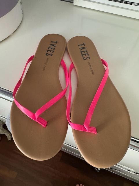 TKEES Zehentrenner Leder Pink 41 | Kaufen auf Ricardo