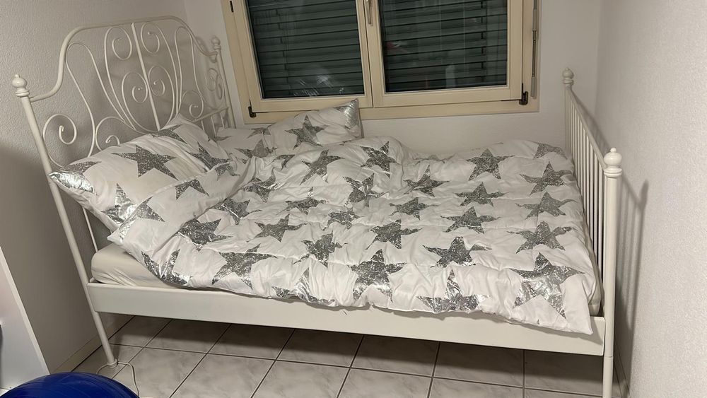 Metallbett Weiss Inkl Matratze Kaufen Auf Ricardo