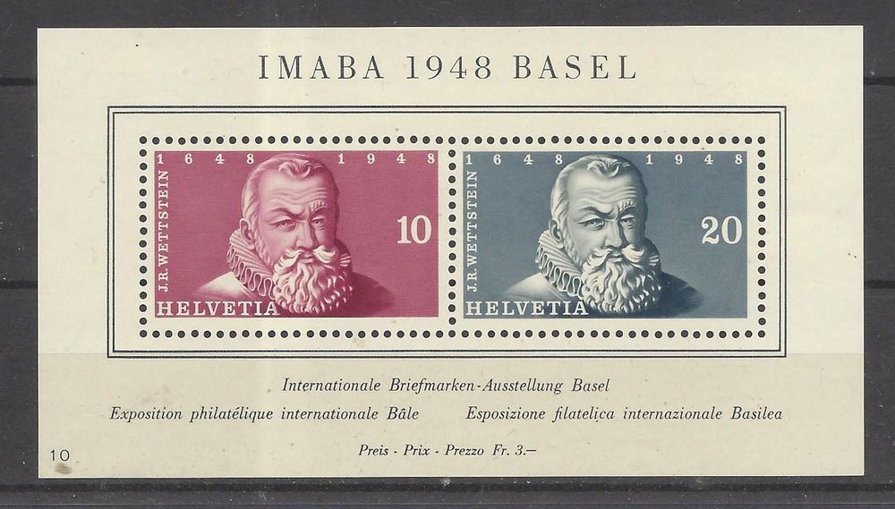 IMABA 1948 BASEL ** (Gebraucht) in Les Valettes für CHF 2.9 – mit ...
